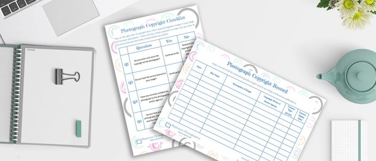 Dartmoor Photographer - Photograph Copyright Checklist and Record